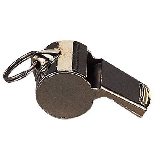 Silbato PROFESIONAL para Deportes / Seguridad. Metálico, con cabo para ...